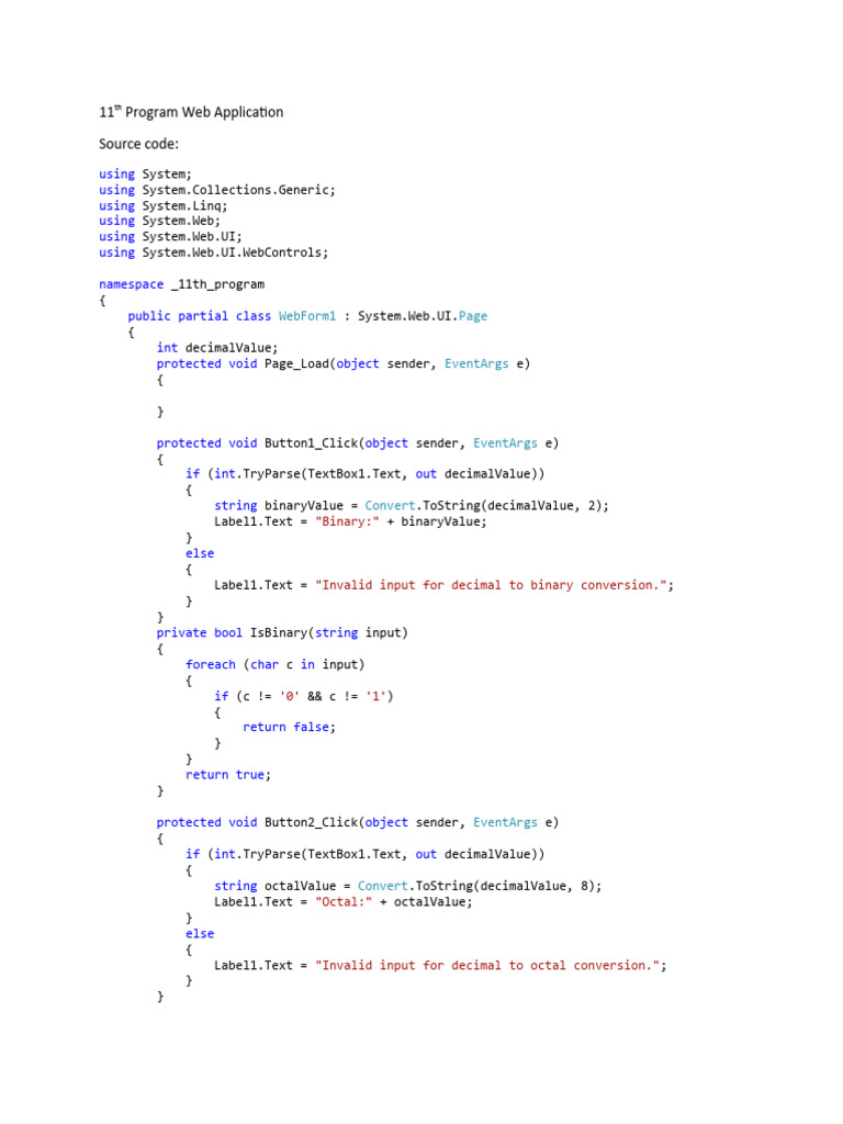 11th and 12th Program Web Application Word | PDF | Integer (Computer Science) | Software Development