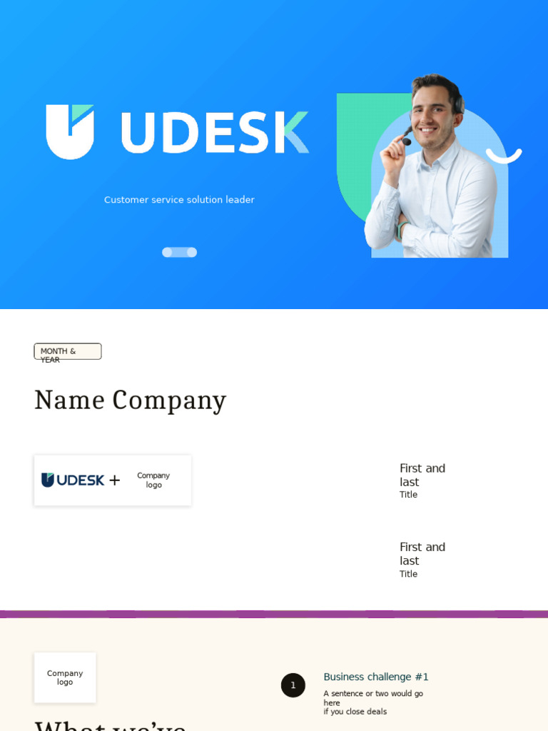 New Udesk Presentation | PDF | Call Centre | Artificial Intelligence