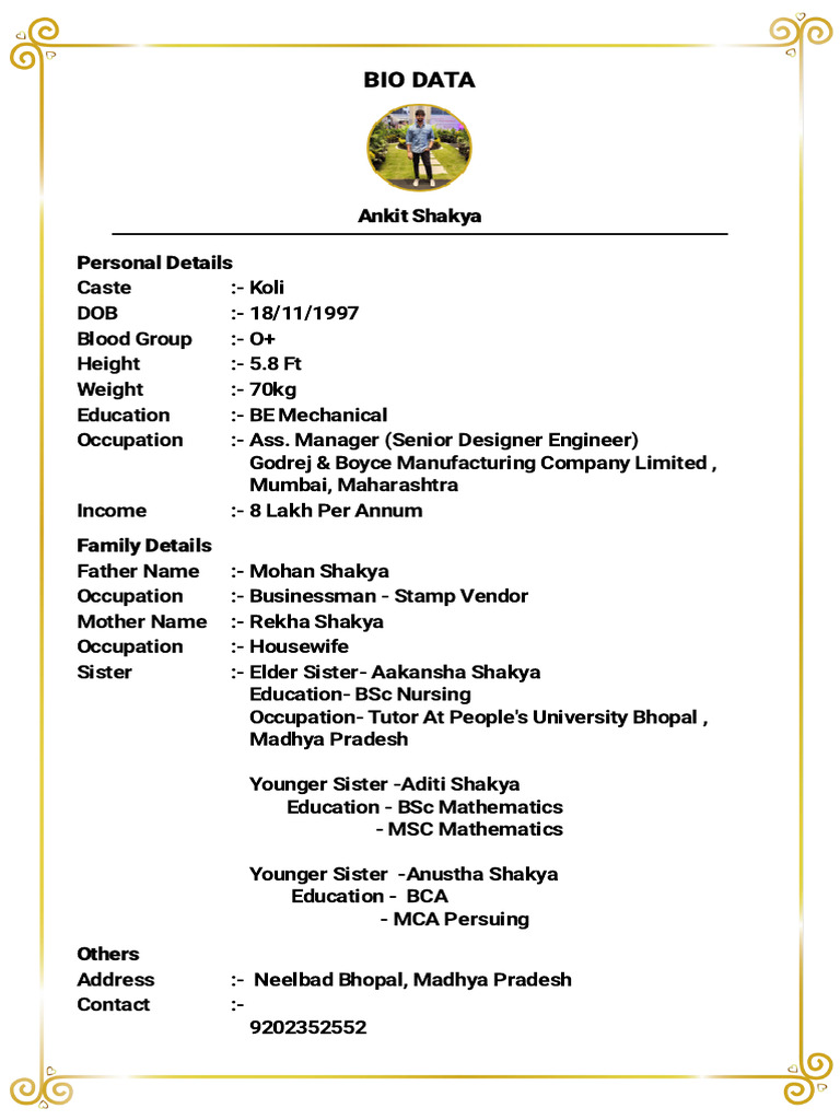 Biodata 4 | PDF