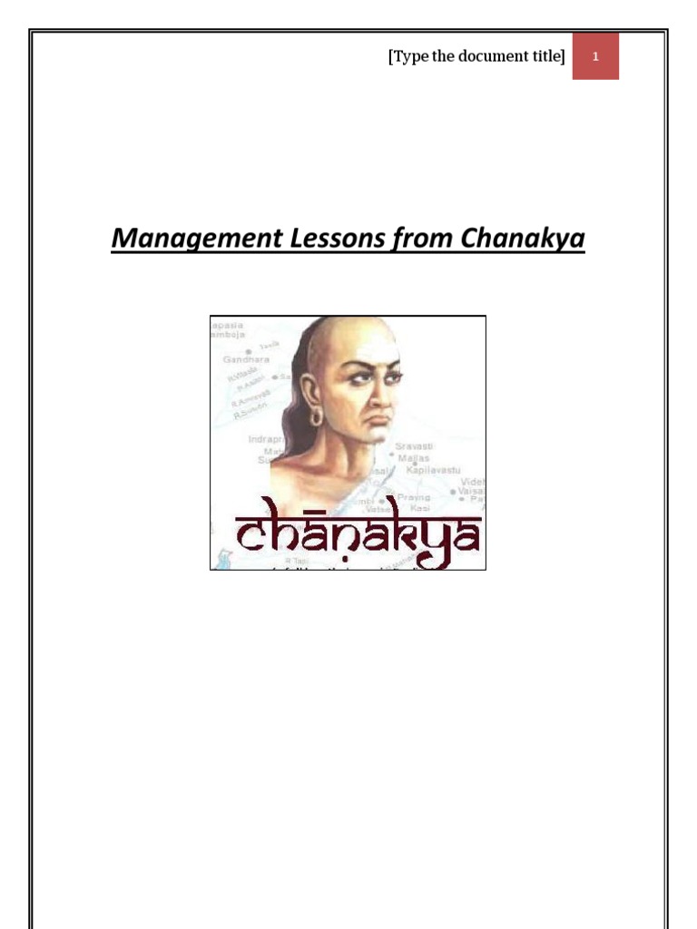 Chanakya Management | PDF | Leadership | Science