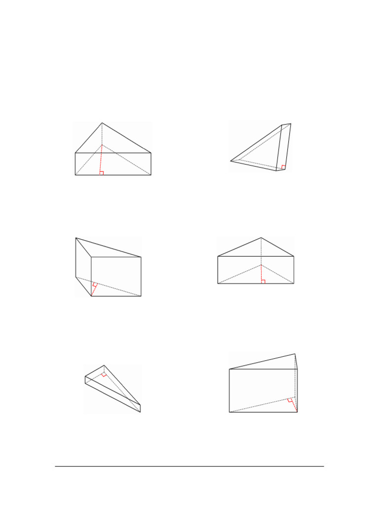 Triangular Prism Volume and Area Guide | PDF