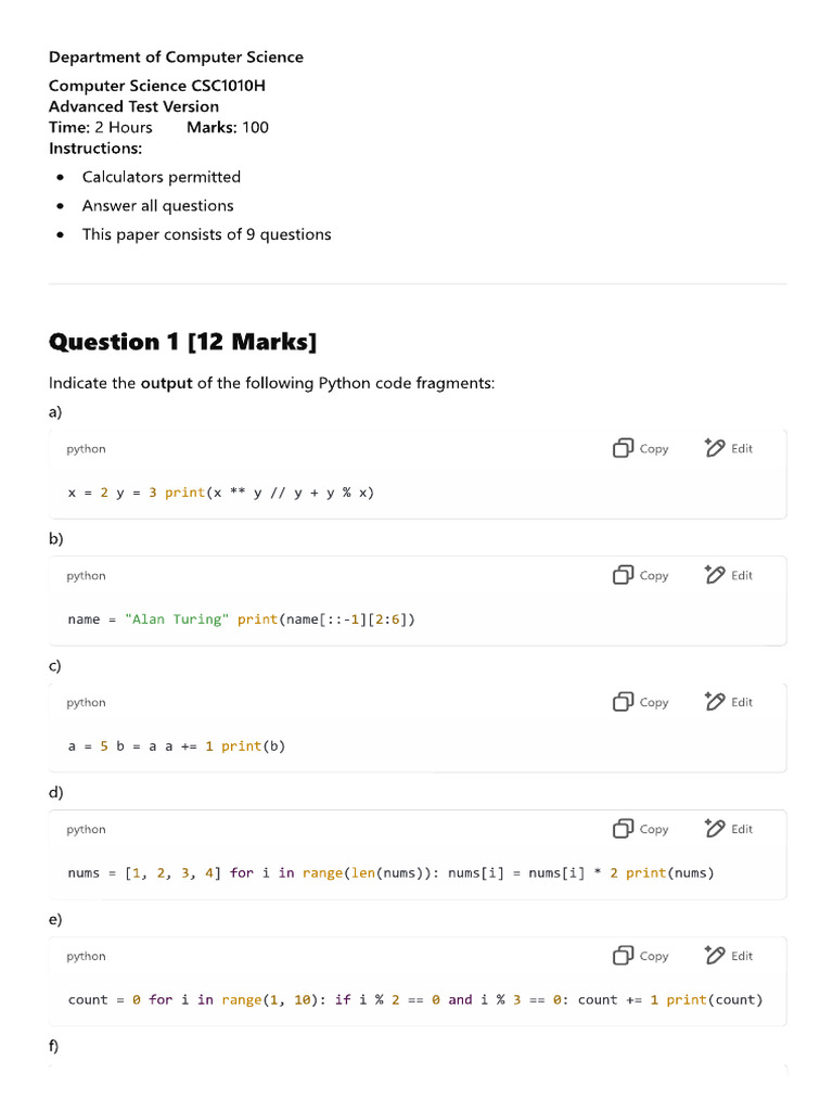 June Exam | PDF
