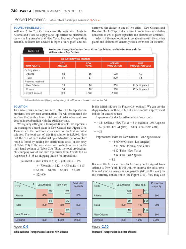 Problems of Transportation Models (1) | PDF