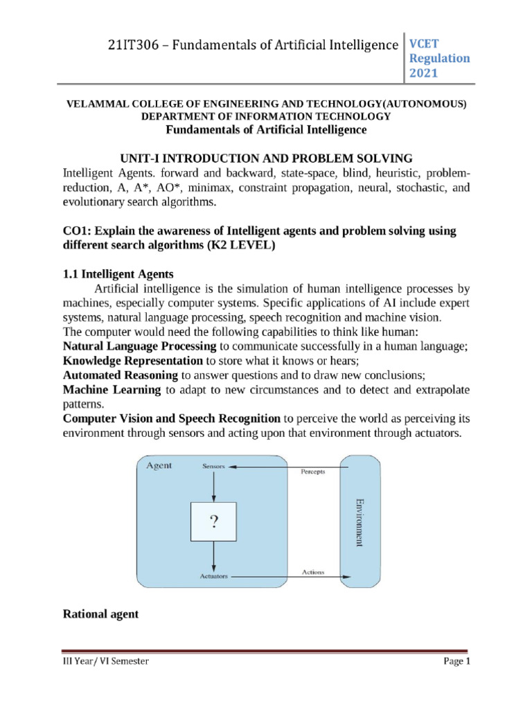 Unit 1 Notes Foai F | PDF