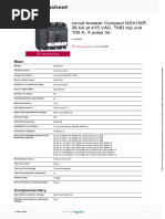 Product Data Sheet: Circuit Breaker Compact Nsx630H, 70 Ka at 415 Vac ...