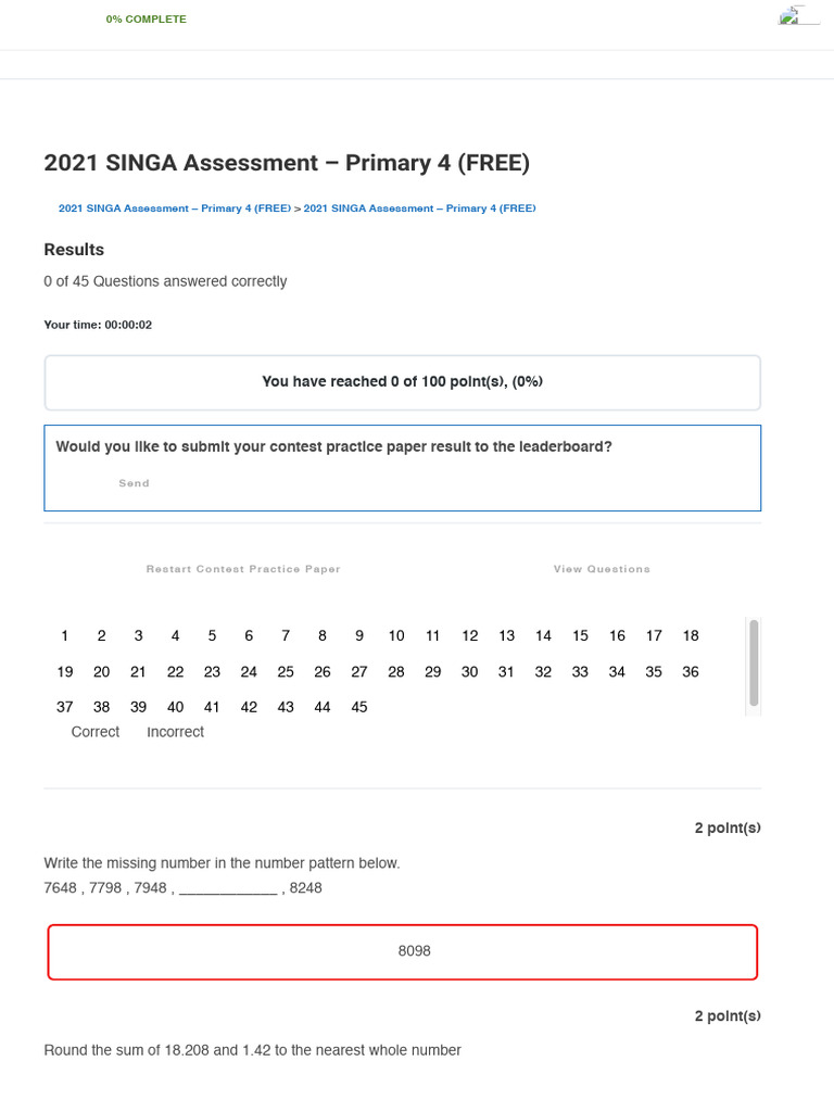 Primary 4 (FREE) - SIMCC Member Development Portal | PDF | Area | Rectangle