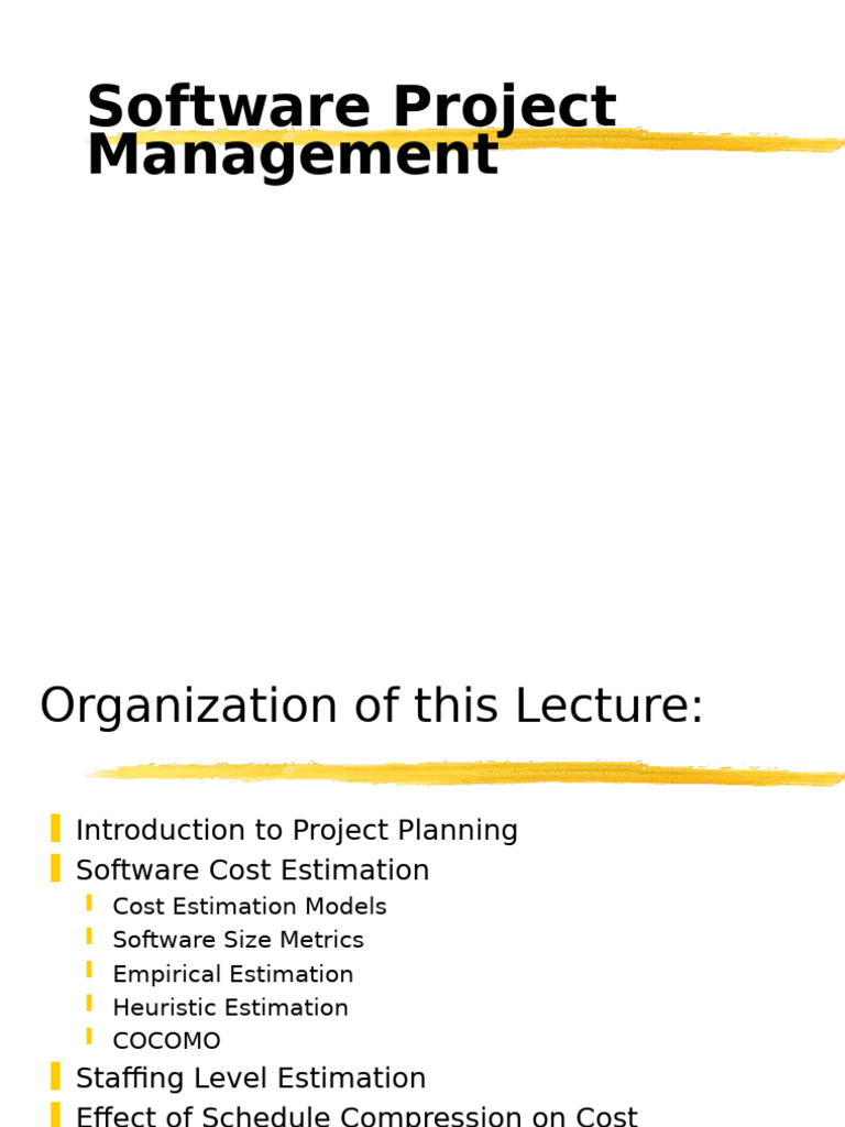 LECT4 - Software Project Management | PDF | Version Control | Systems Engineering