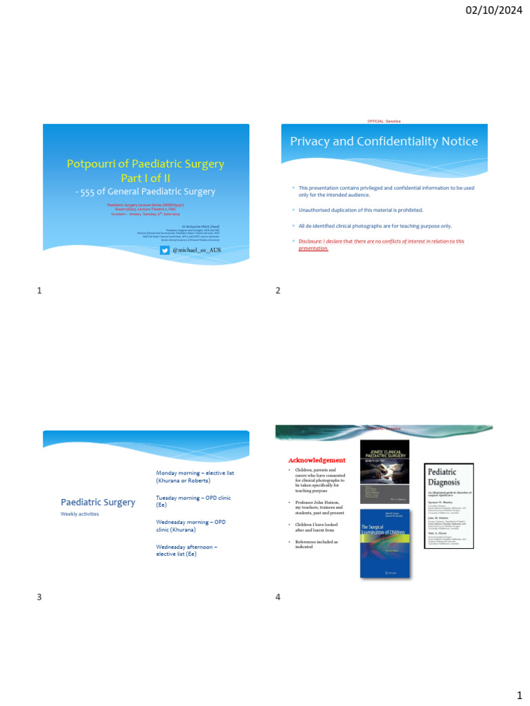 Paediatric Surgery Insights at FMC | PDF | Clinical Medicine | Medical ...