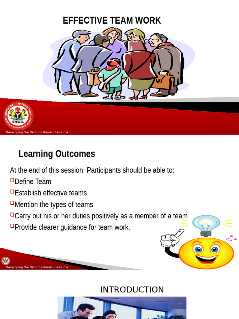 Effective Team Work | PDF | Team Building | Goal