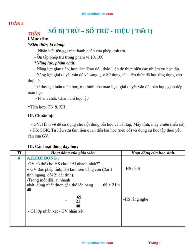 Ga Toan 2 Tuan 2 CTST | PDF