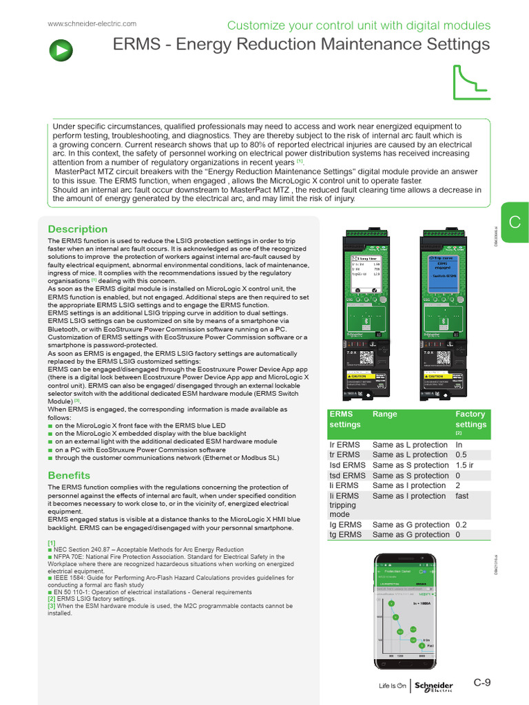 ERMS Function for Circuit Breaker Safety | PDF | Electrical Engineering ...