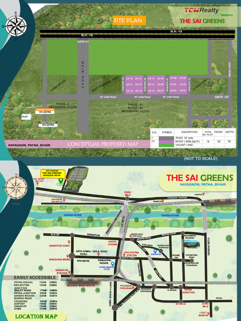 The Sai Greens Nayagaon Site Plan | PDF