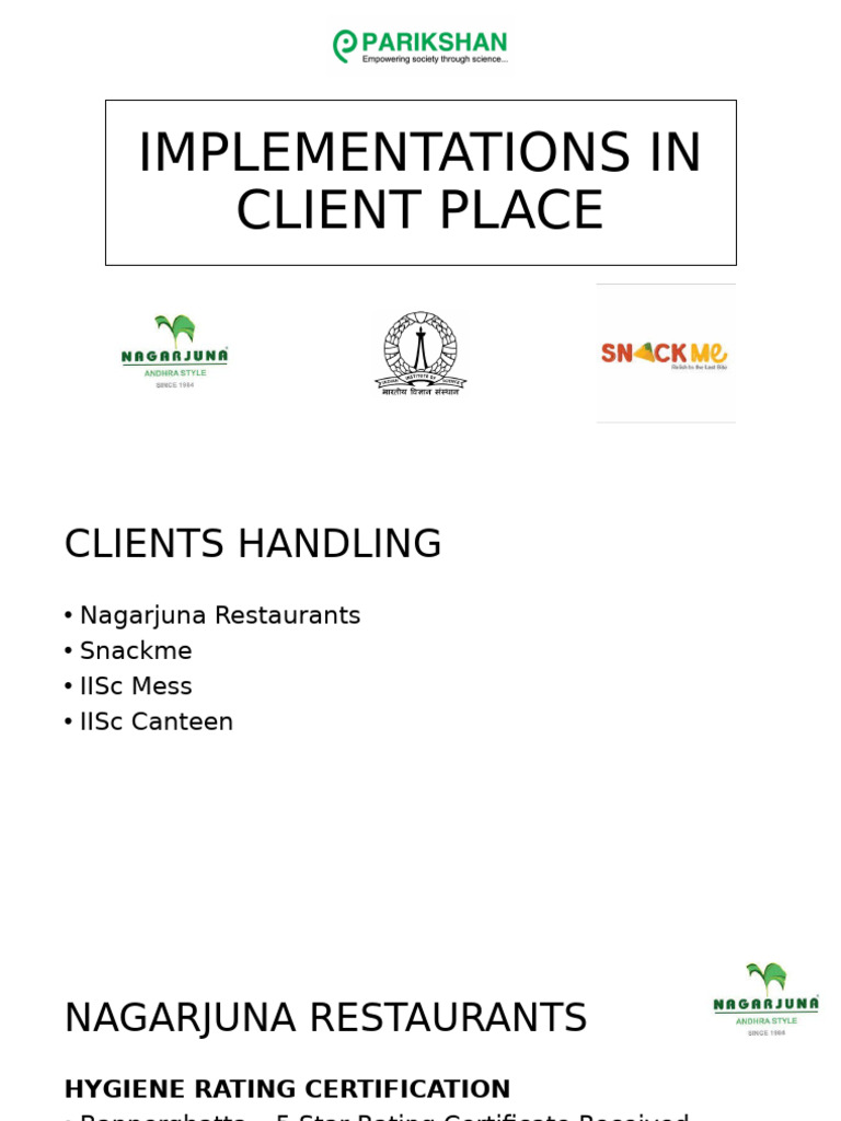 Implementations in Client Place - PPTM | PDF