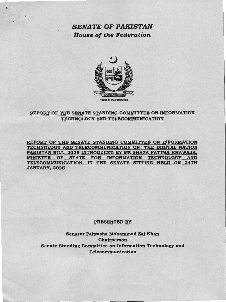 Digital Nation Pakistan Act 2025 | PDF