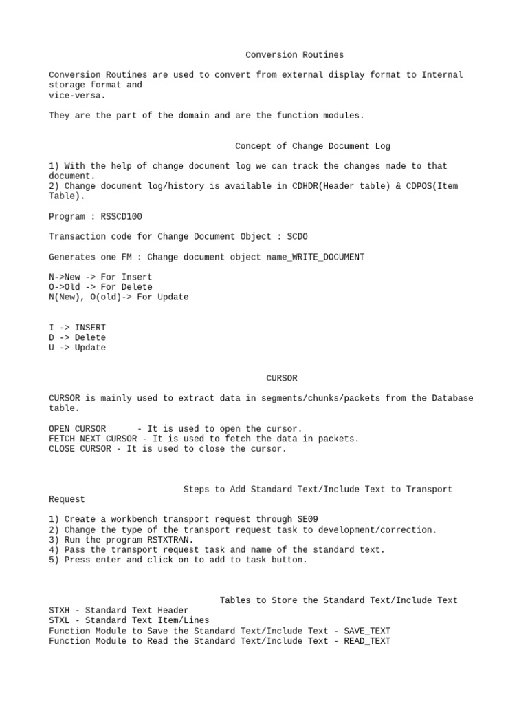 19 - Additional ABAP Concepts | PDF