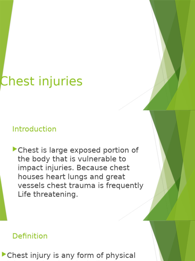 Chest Injuries | PDF