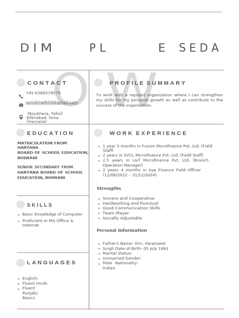 Dimple Soni Resume | PDF