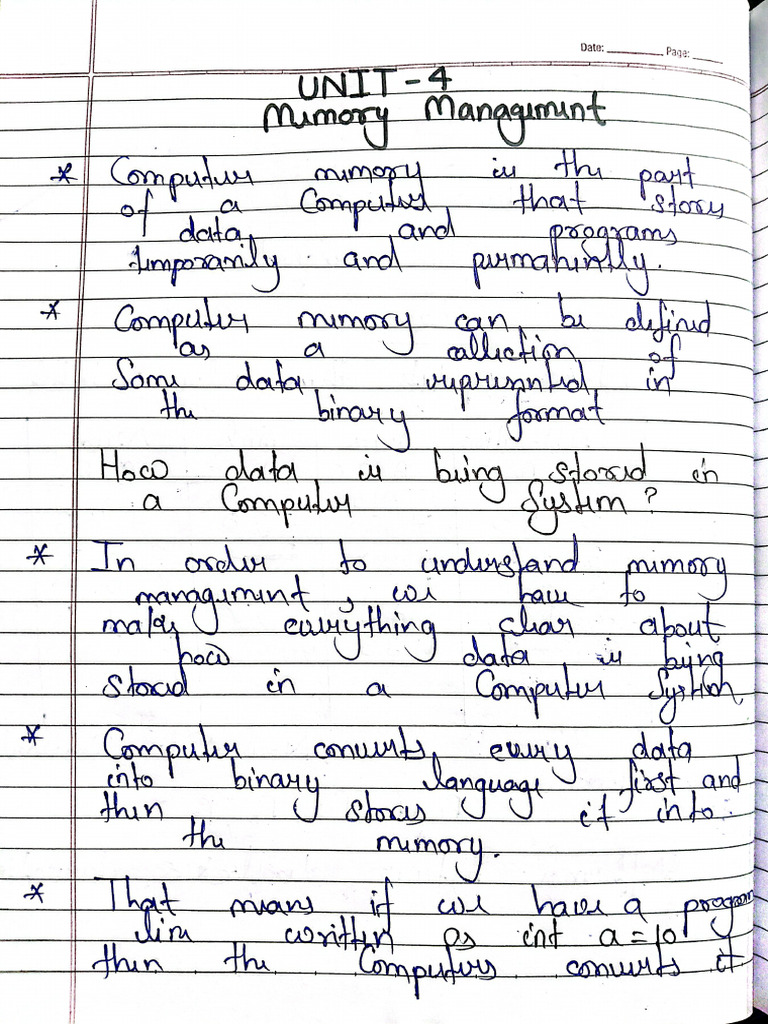 Operating System Unit 4 Complete Notes - 250608 - 185320 | PDF