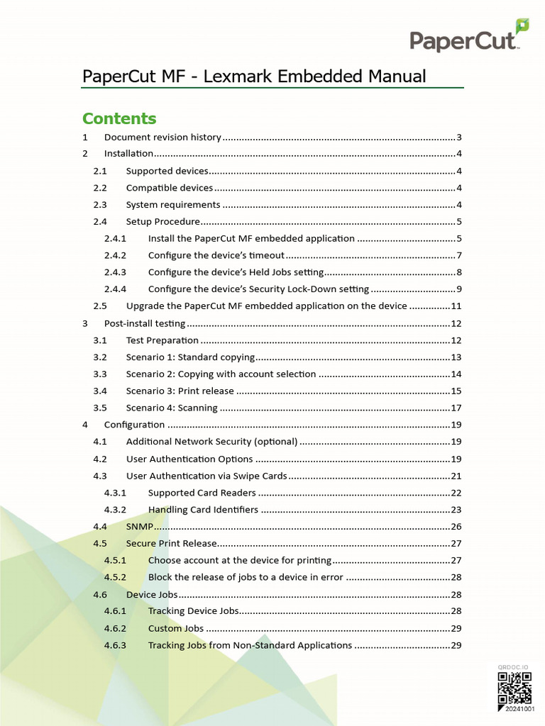 PaperCut - Lexmark Embedded Manual | PDF | User (Computing) | Personal Identification Number