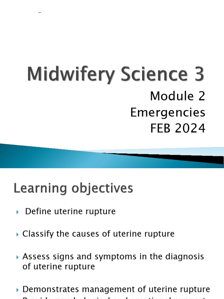 NMS 3780 - Rupture of Uterus 2024 | PDF | Uterus | Childbirth