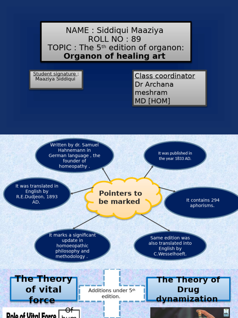 The 5th Edition of Organon | PDF | Homeopathy | Medicine