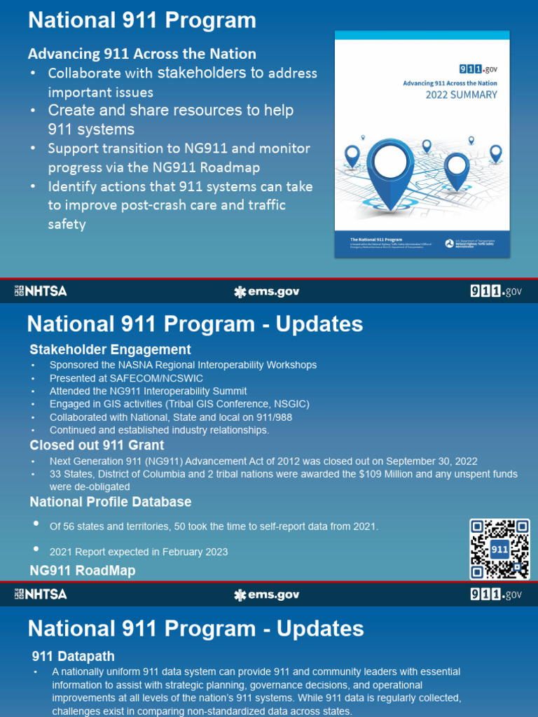 National 911 Program Update - FICEMS December 2022 | PDF ...