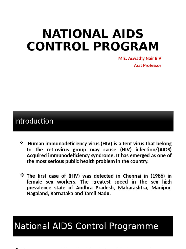 National Aids Control Program (Nacp) | PDF | Hiv/Aids | Sexually ...
