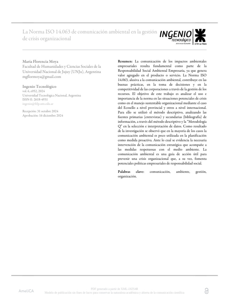 PDF Sobre Norma Iso 14063 Comunicacion | PDF | Responsabilidad social ...