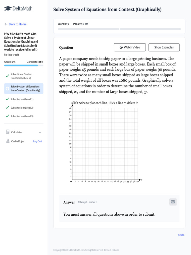 DeltaMath Student Application 3 | PDF | Mathematical Relations | Algebra