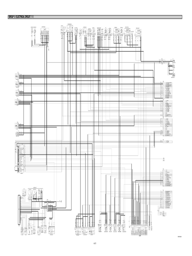 Group 3 Electrical Circuit (1/2) : Boom Swing SW | PDF