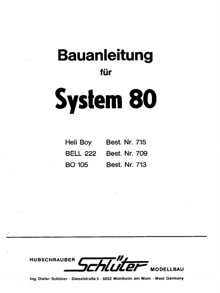Schluter System 80 Manual - German With Pictures | PDF