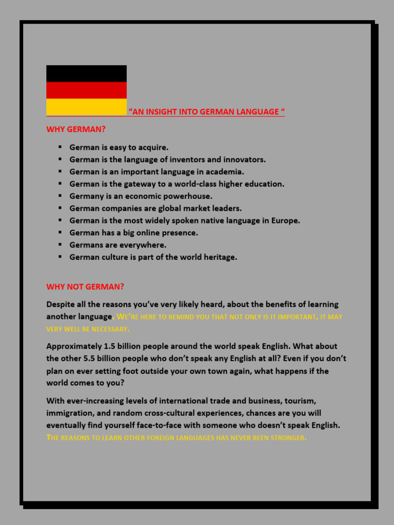 German Language A1.1 + A1,2 Course Outline | PDF | German Language ...