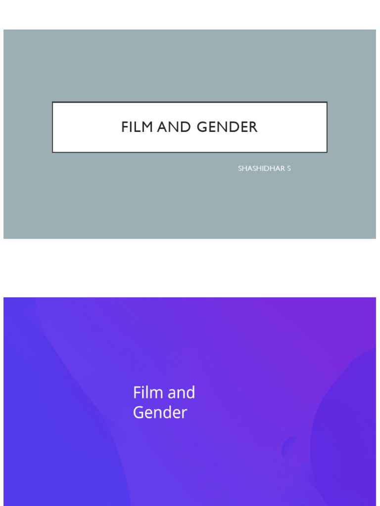Film and Gender | PDF