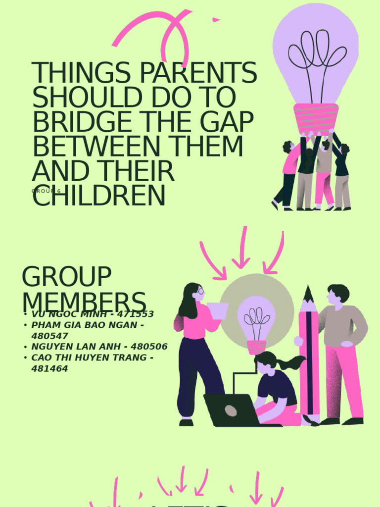 Things Parents Should Do To Bridge The Gap Between Them and Their Children | PDF | Sibling ...