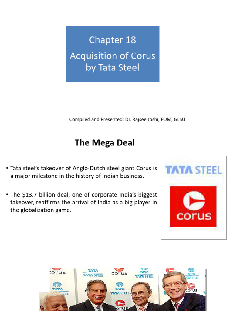 CR - CH 18-Case - Tata Steel & Corus | PDF | Steel