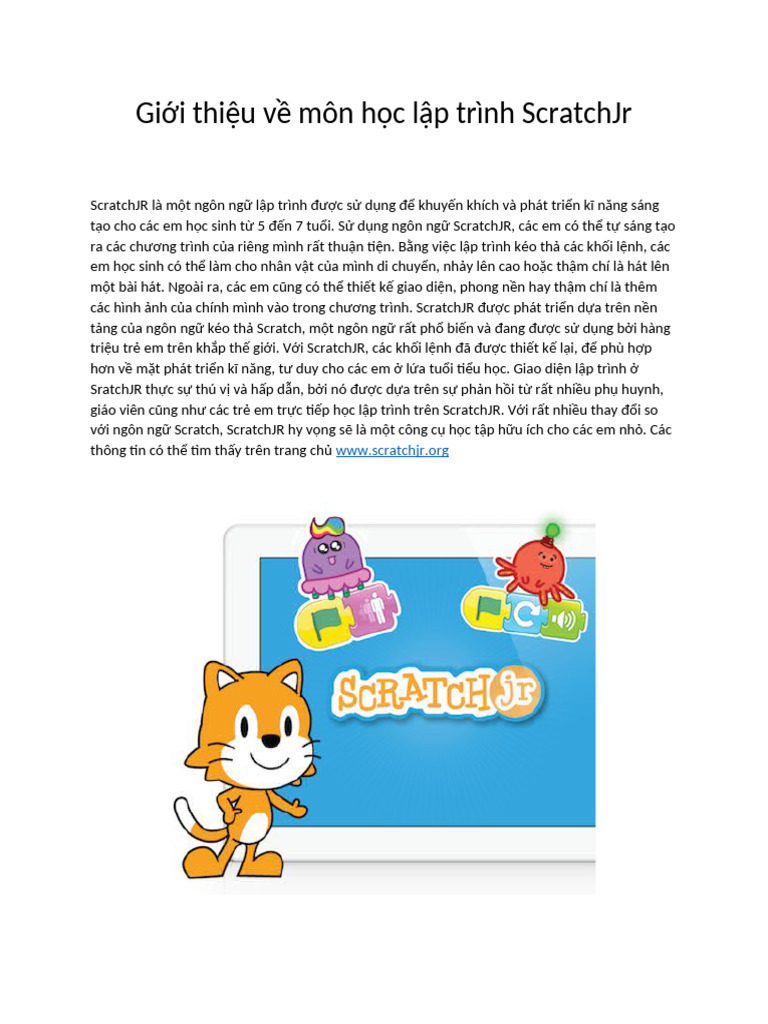 Gioi Thieu ScratchJr | PDF