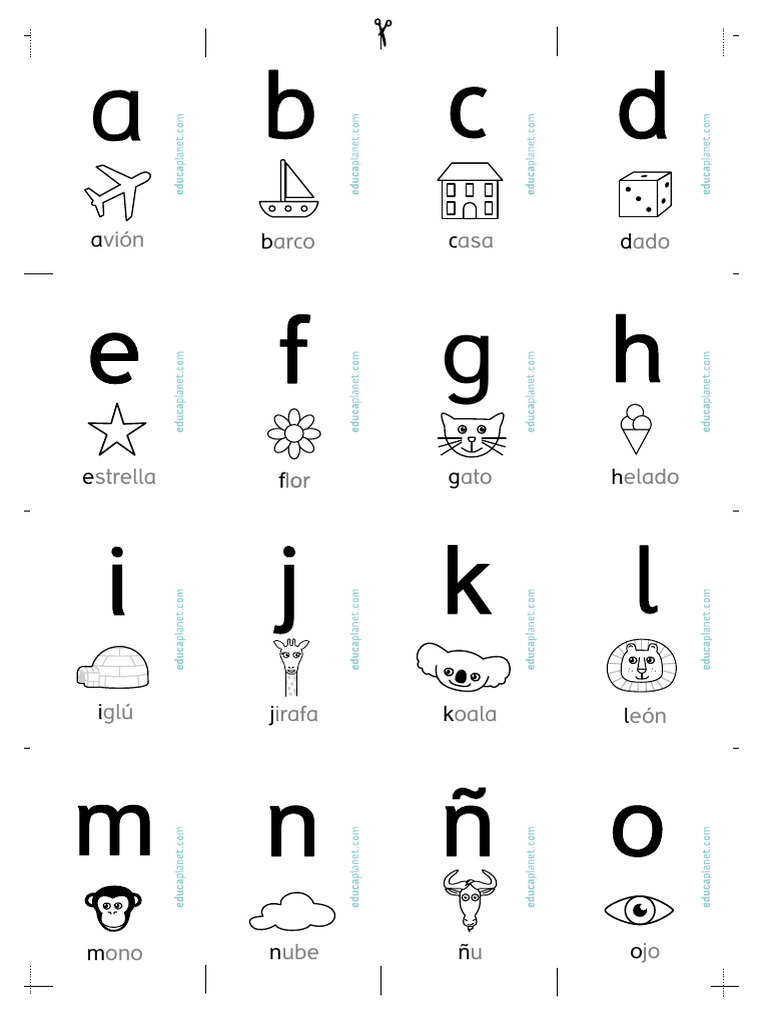 Abecedario Completo en Minúsculas | PDF