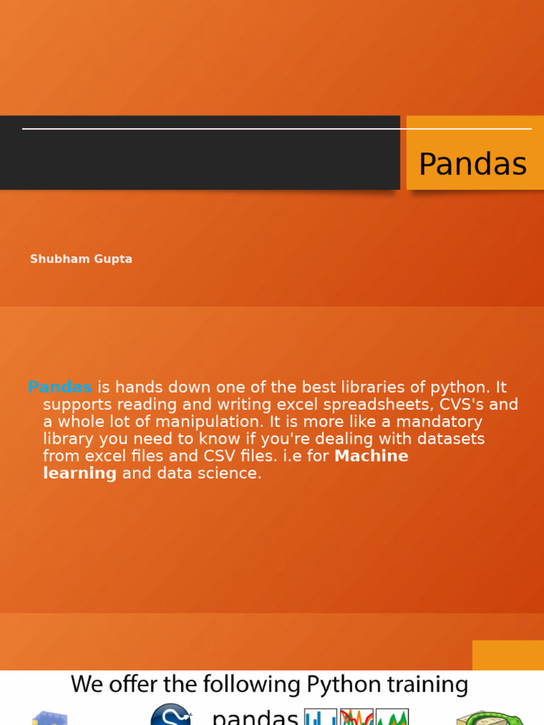 Pandas New | PDF