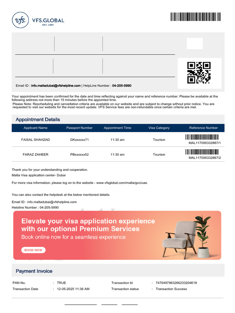 Mal 117095332887 | PDF | Travel Visa | Fee