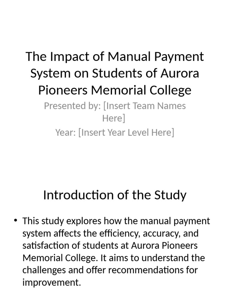 APMC Manual Payment Presentation | PDF