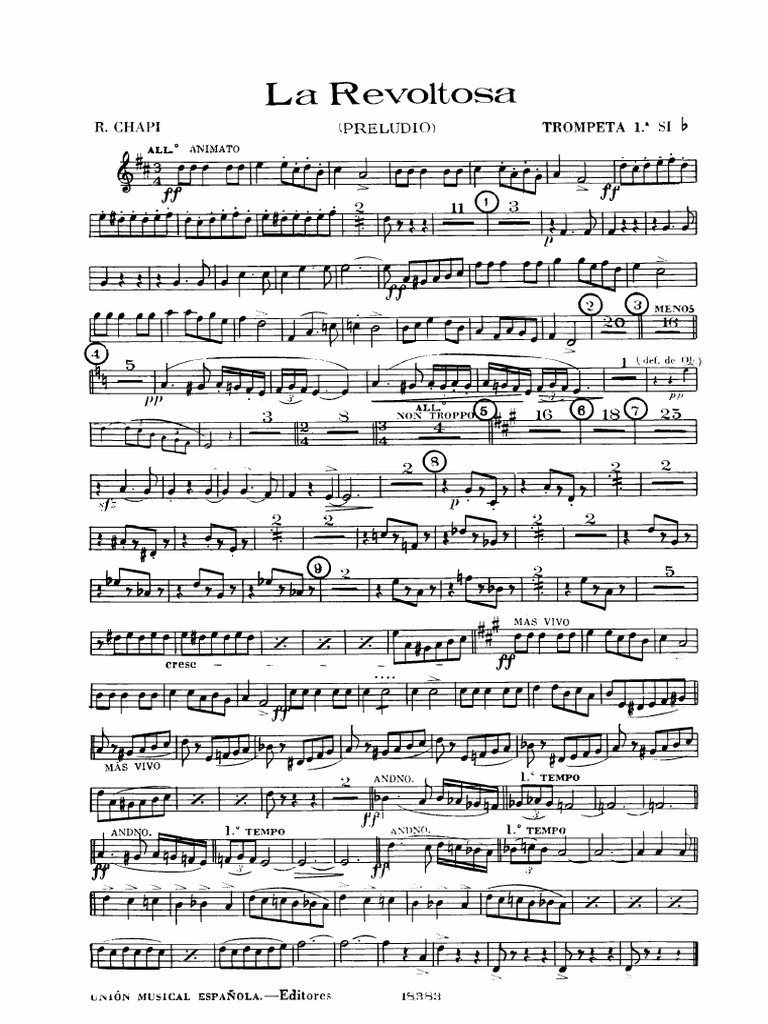 La Revoltosa - R. Chapi-39-42 | PDF