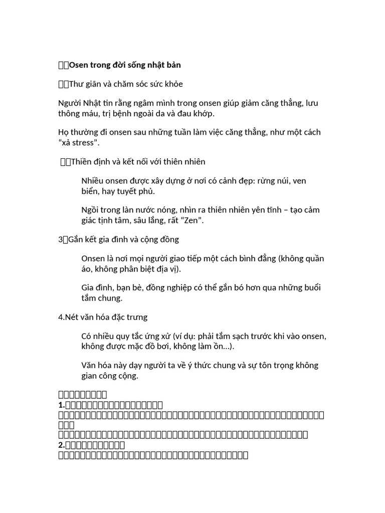 OSEN TRONG ĐỜI SỐNG NHẬT BẢN | PDF