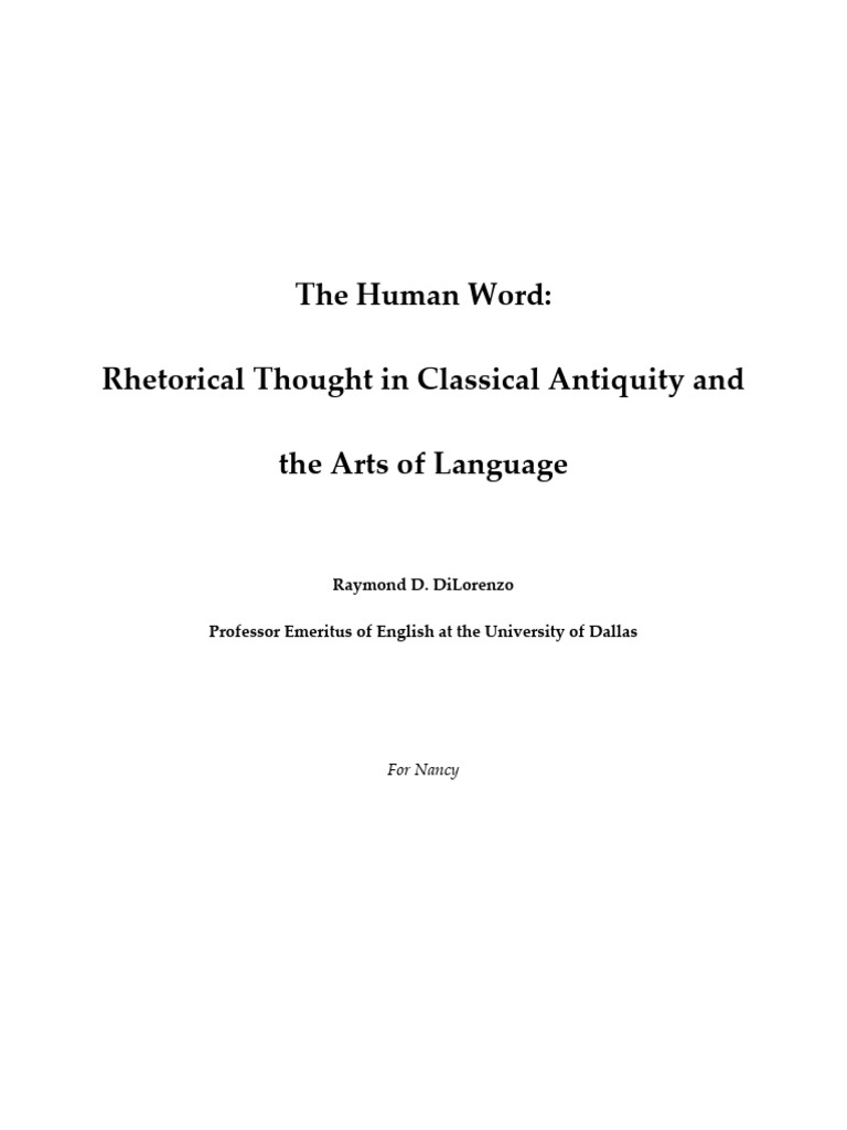 Advanced Rhetoric | PDF | Rhetoric | Plato