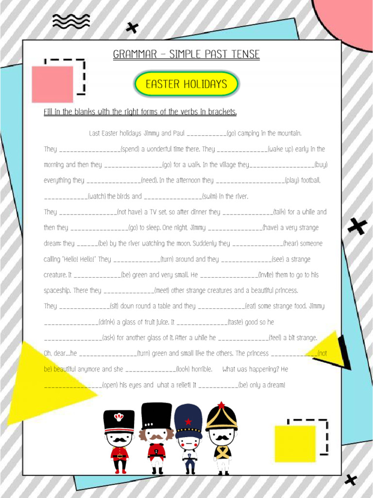 Grammar - Simple Past Tense | PDF