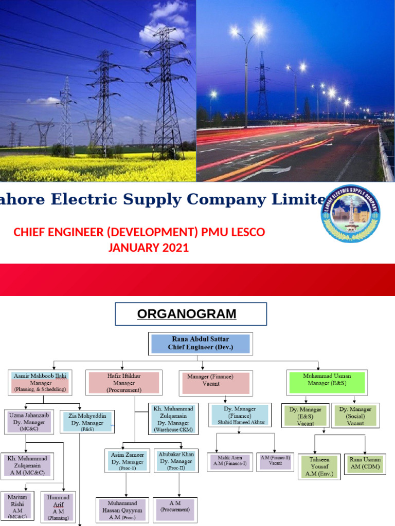 LESCO Chief Engineer Development Report | PDF | Electric Power