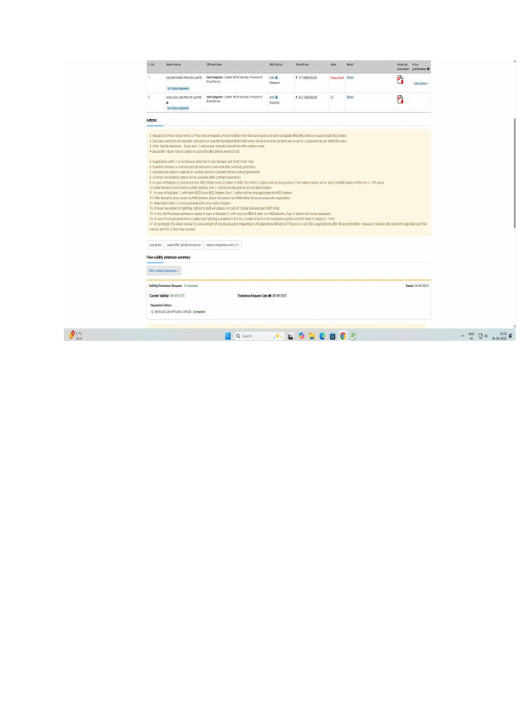 Validity Extension | PDF