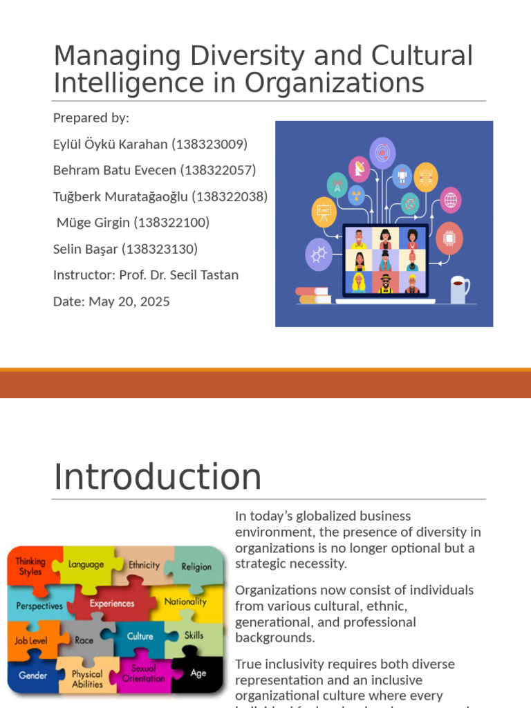 Final Managing Diversity and Cultural Intelligence | PDF | Diversity ...