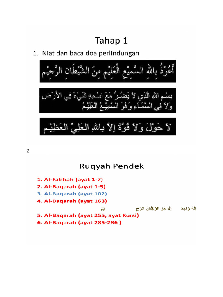 Doa Ruqyah: Bismillahi Arqika | PDF