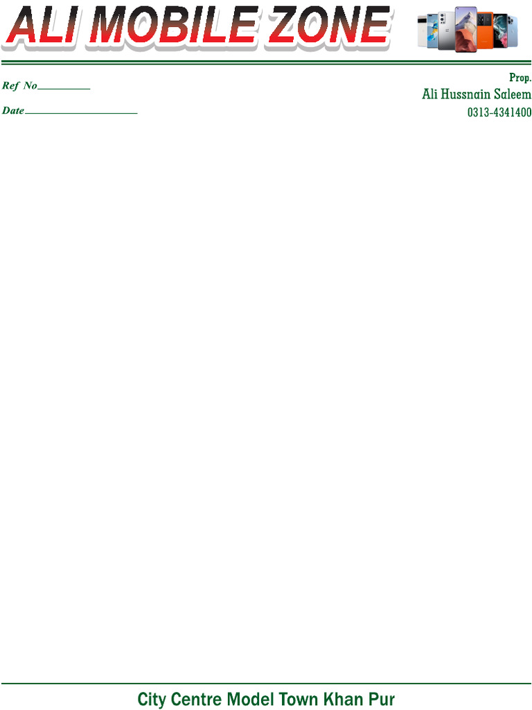 Ali Mobile Zone | PDF