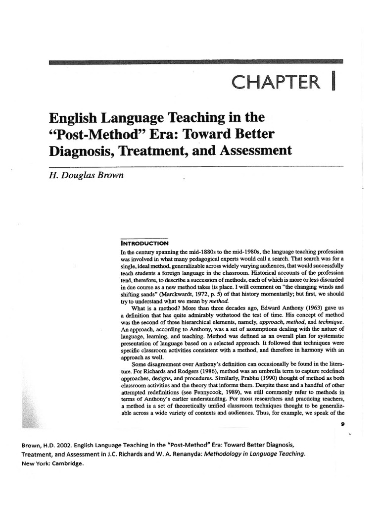 Brown - ELT in The Post-Method Era | PDF